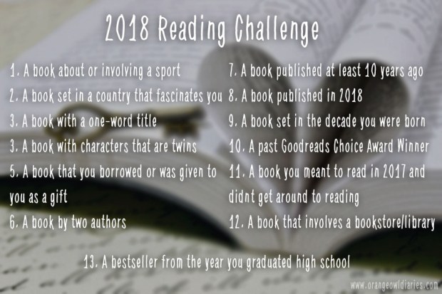 2018 Reading Challenge – orangeowldiaries